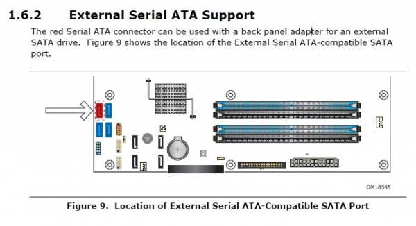 Motherboard SATA to eSATA still need a "special" port? | MyBroadband Forum